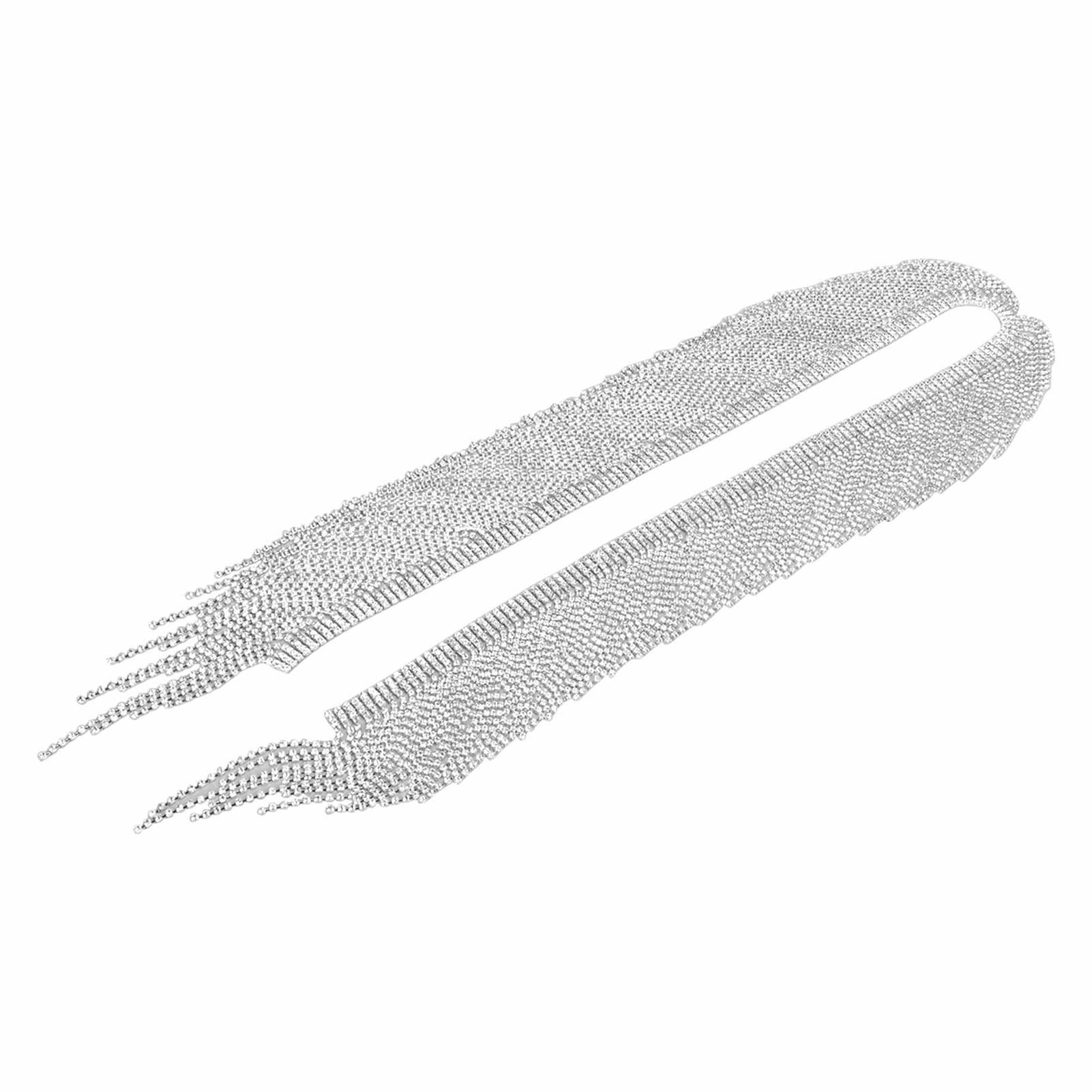 1 ярд со стразами и кисточками, цепочка со стразами и бахромой, аксессуар сделай сам , блестящее модное украшение для обуви с ремнем