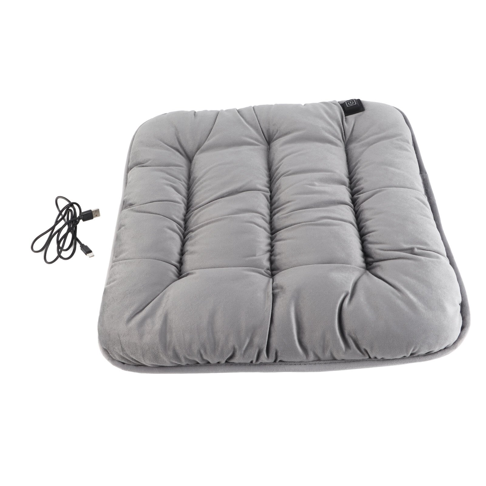 В Подушка сиденья с подогревом Портативный графен Быстрый нагрев Теплые подушки для стульев для любителей спорта Путешественник Водитель Офисные работники Серый