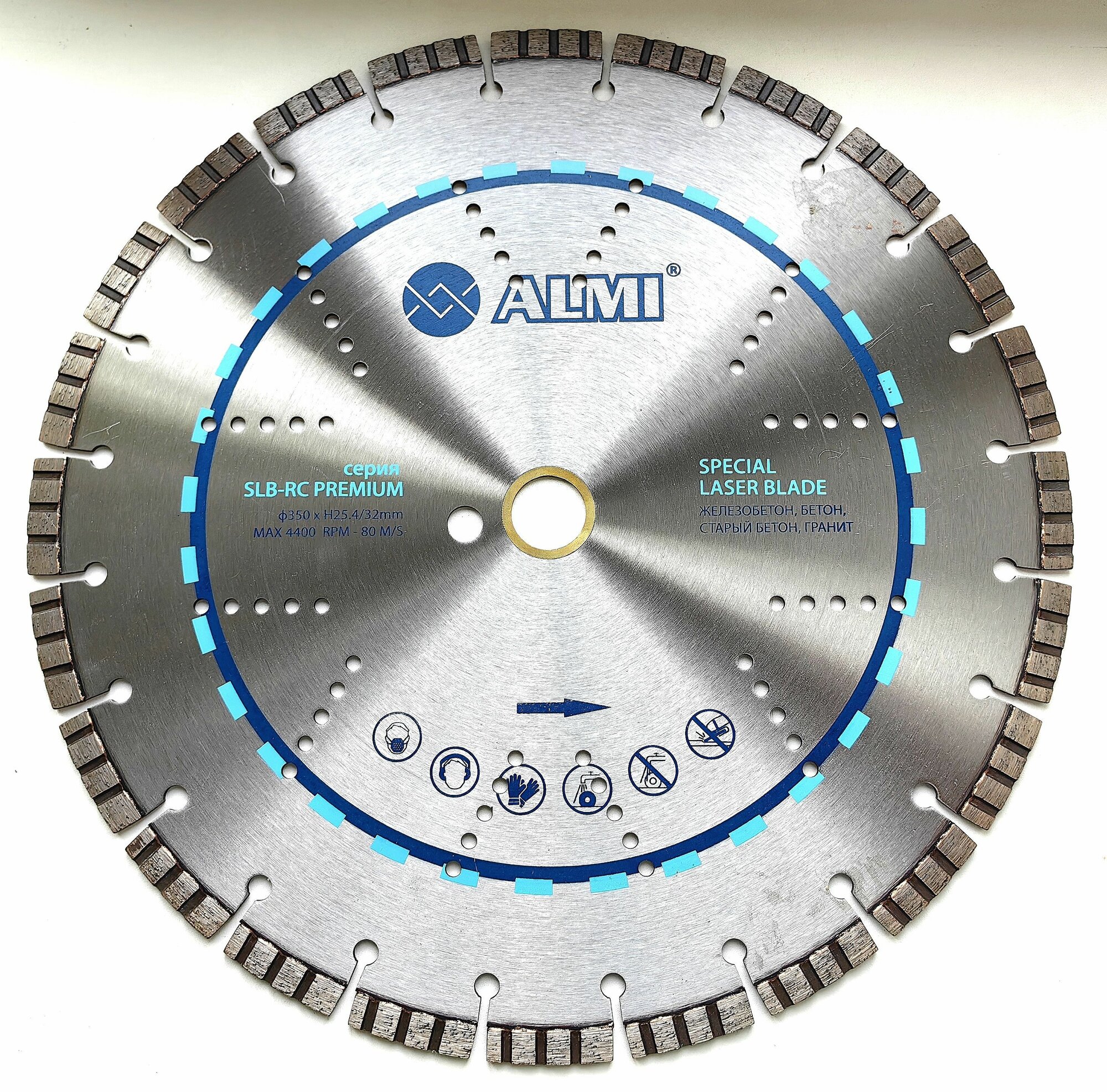 Сегментный "турбо" лазерный диск (SLB-RC) 350D-40L-3.2T-10.0W-25.4/32H