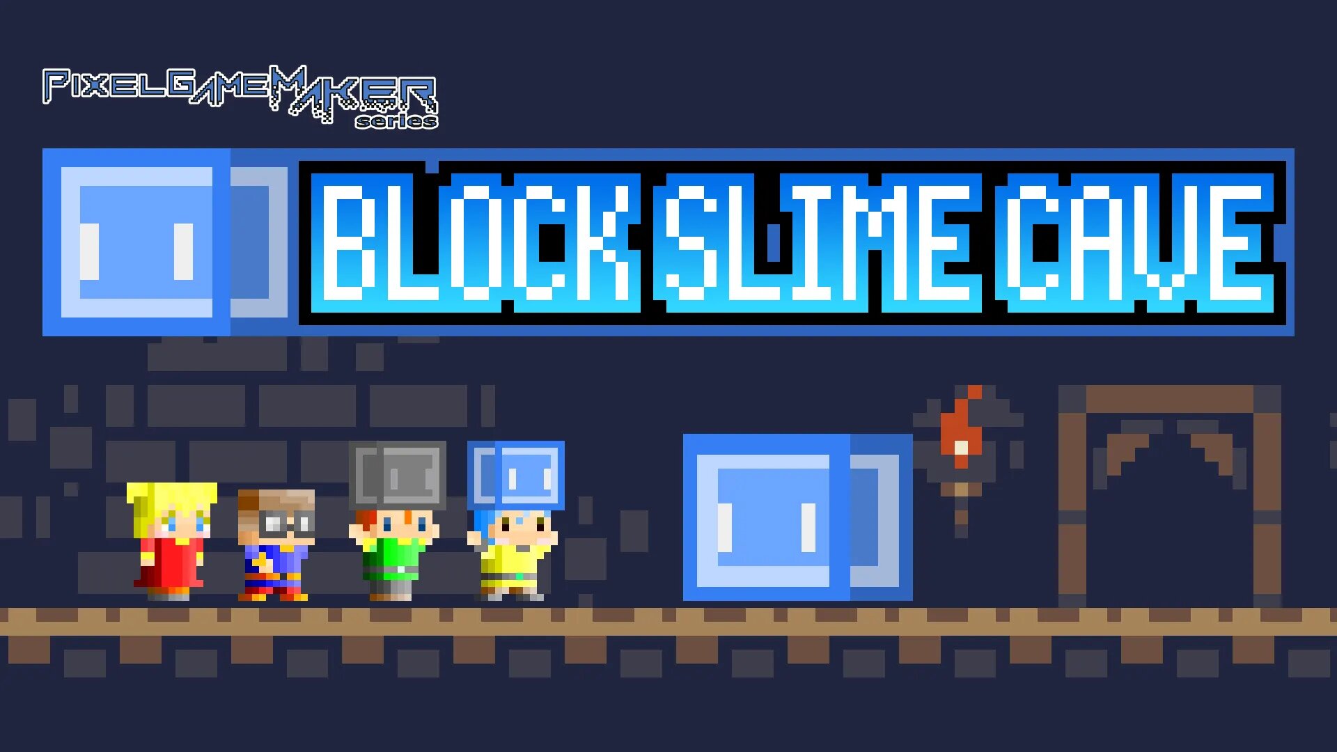 Игра Pixel Game Maker Series BLOCK SLIME CAVE для Nintendo Switch - Цифровая версия, США