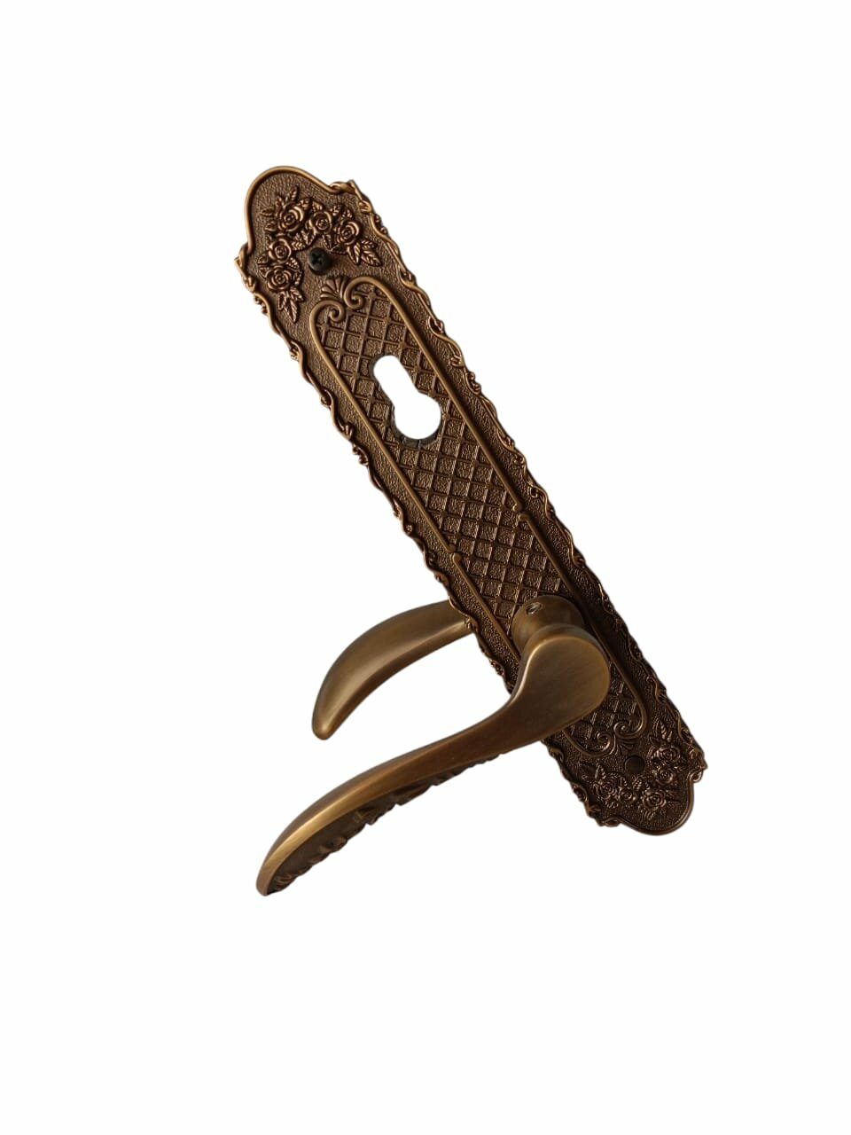 Ручка дверная с узором для металлических и деревянных дверей для кованных ворот декоративная
