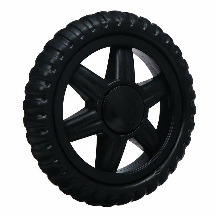 Колесо пластиковое Sima-Land тележки, d 13,5 см, черное