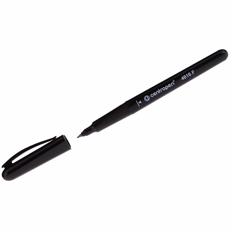 Маркер для CD и DVD Centropen черный, трехгранный, толщина письма, 0,6 мм (4616/1Ч)