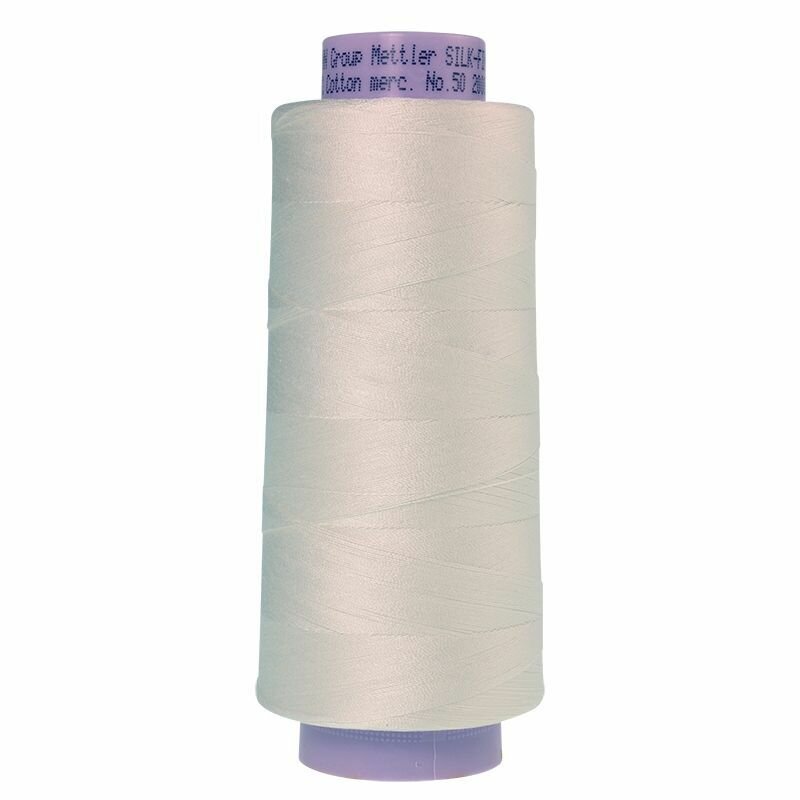Нить для машинного квилтинга METTLER "Silk Finish", Cotton 50, 1829 м, цвет 3000, Candlewick