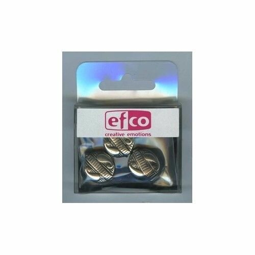 Бусины EFCO Темно-серебристые, 18х7 мм, 3 шт