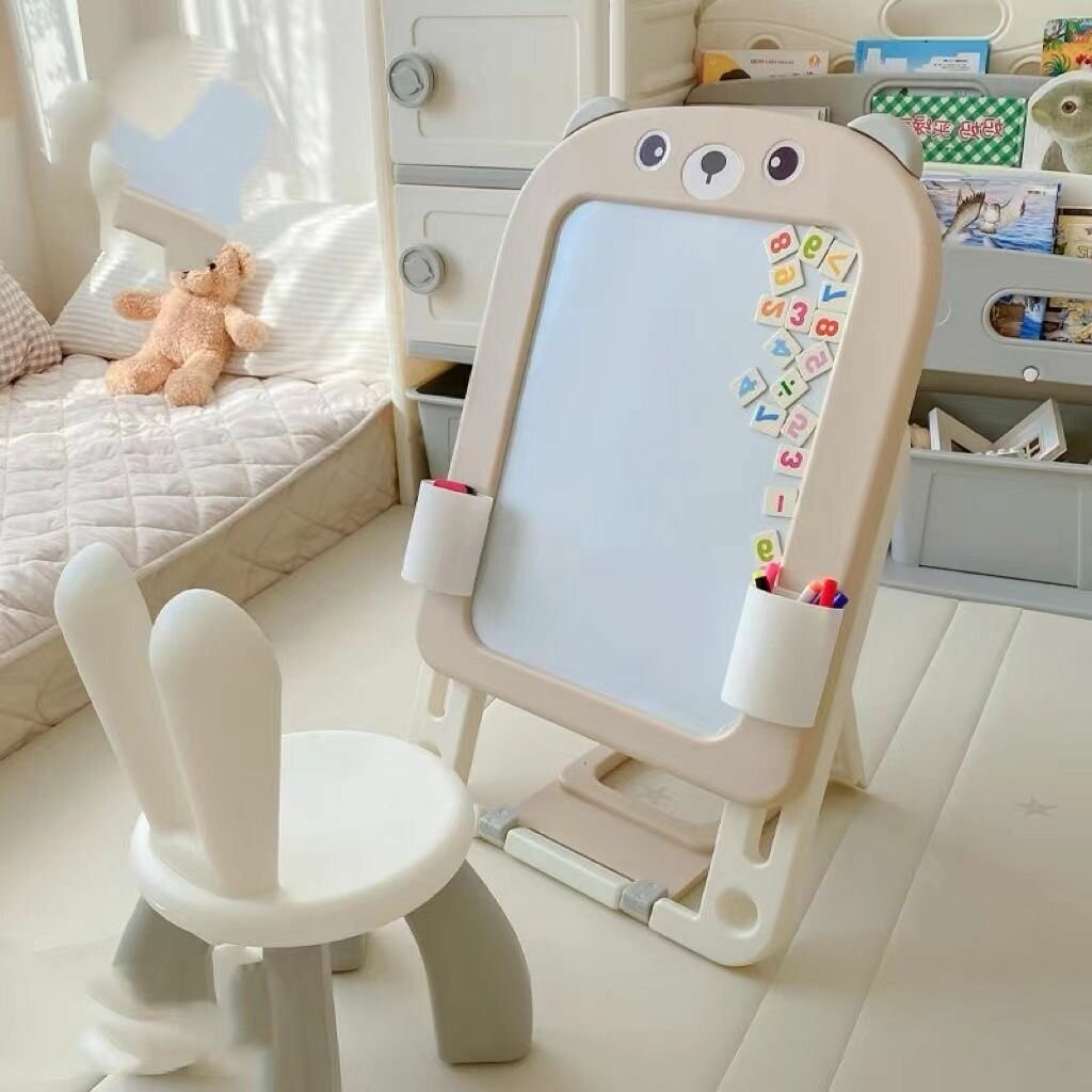 Детский стол "Рисование" с магнитной доской и стульями, многофункциональный