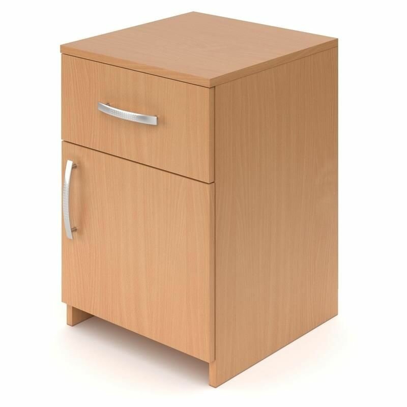 Тумба КНР с ящиком и полкой бук, Мебель для общежитий MET МДО