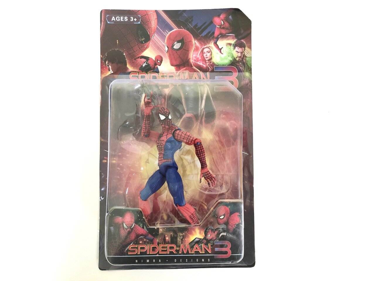 Фигурка мстители марвел человек паук SPIDER-MAN 3, Паук и Веном, высота 16 см, на блистере