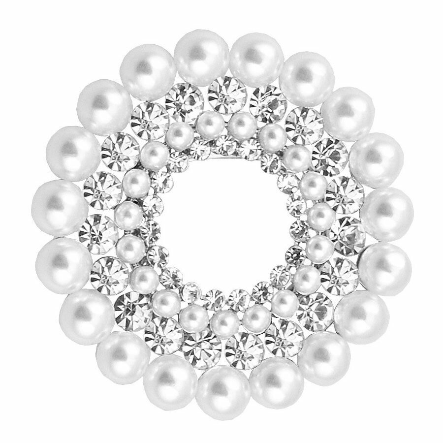 Брошь, стразы