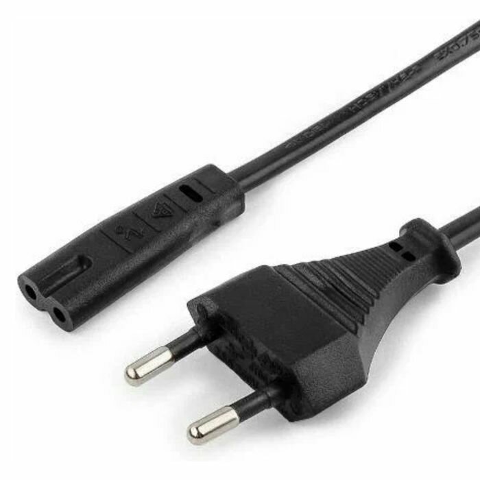Кабель питания 2pin 1,8м (восьмерка) Cablexpert/Gembird PC-184/2-1.8M для мелкой бытовой техники