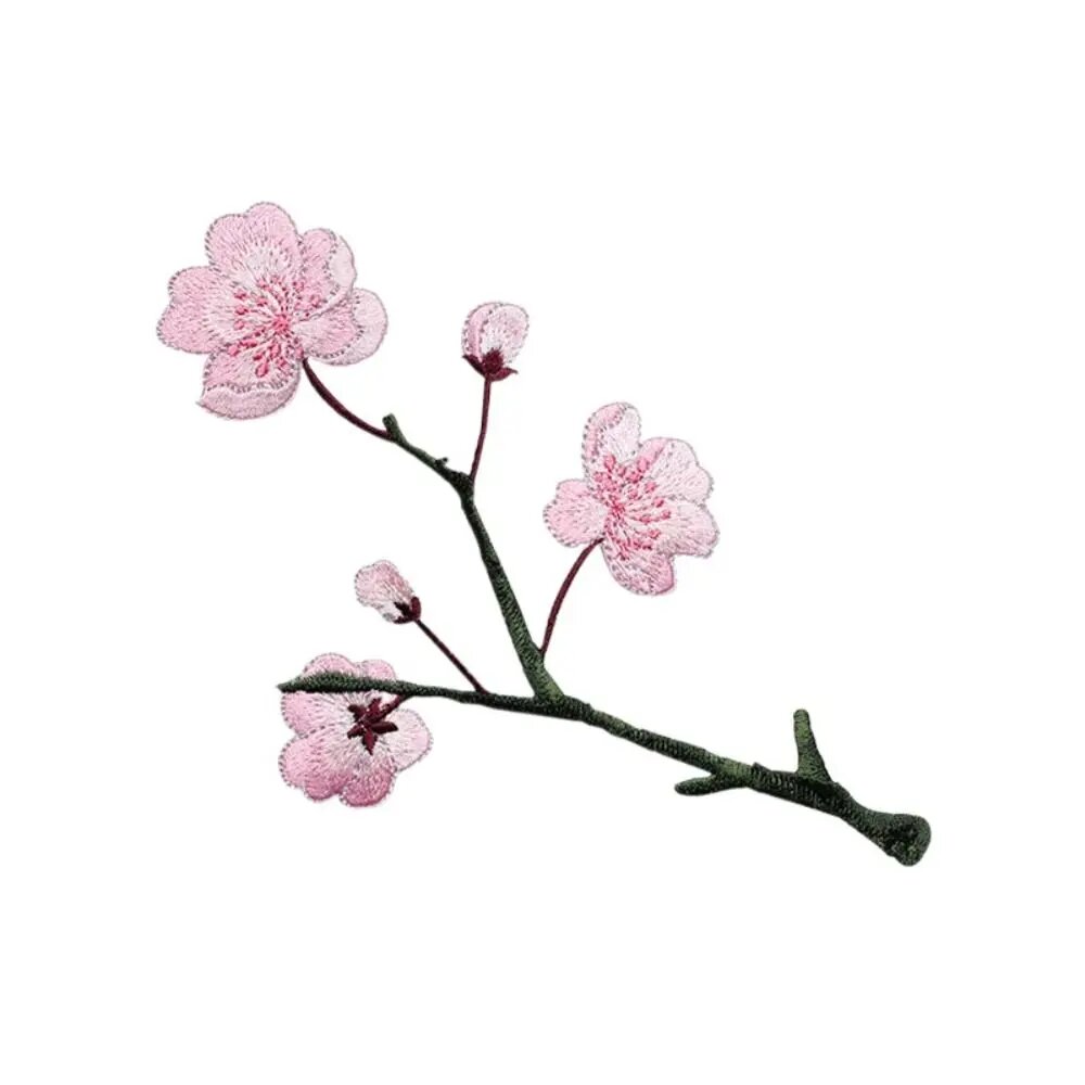 Аппликация веточка цветка сакура, pink-Style B