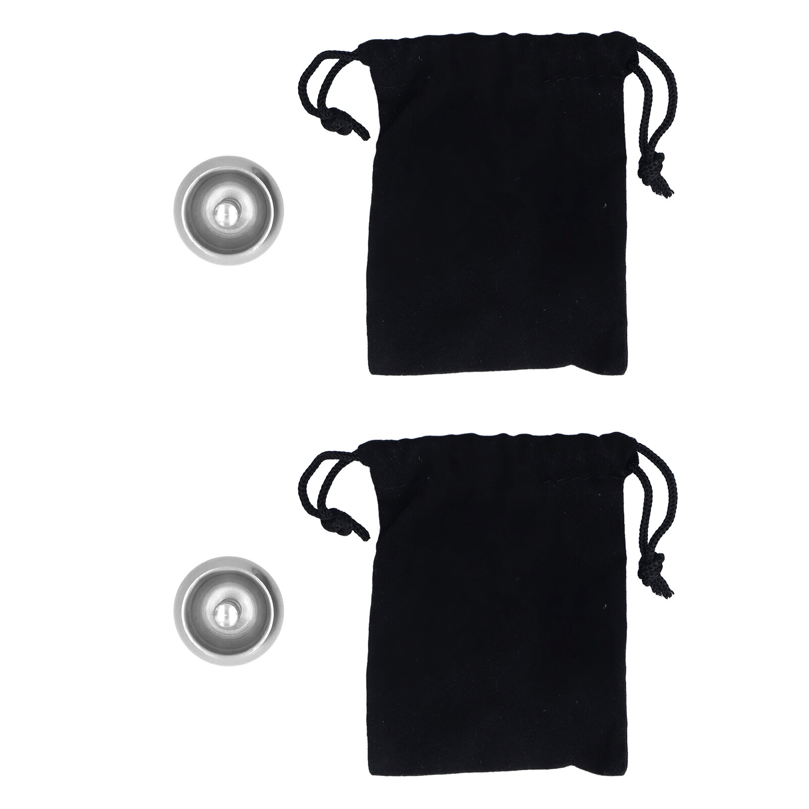 2pcs гироскопы из нержавеющей стали.