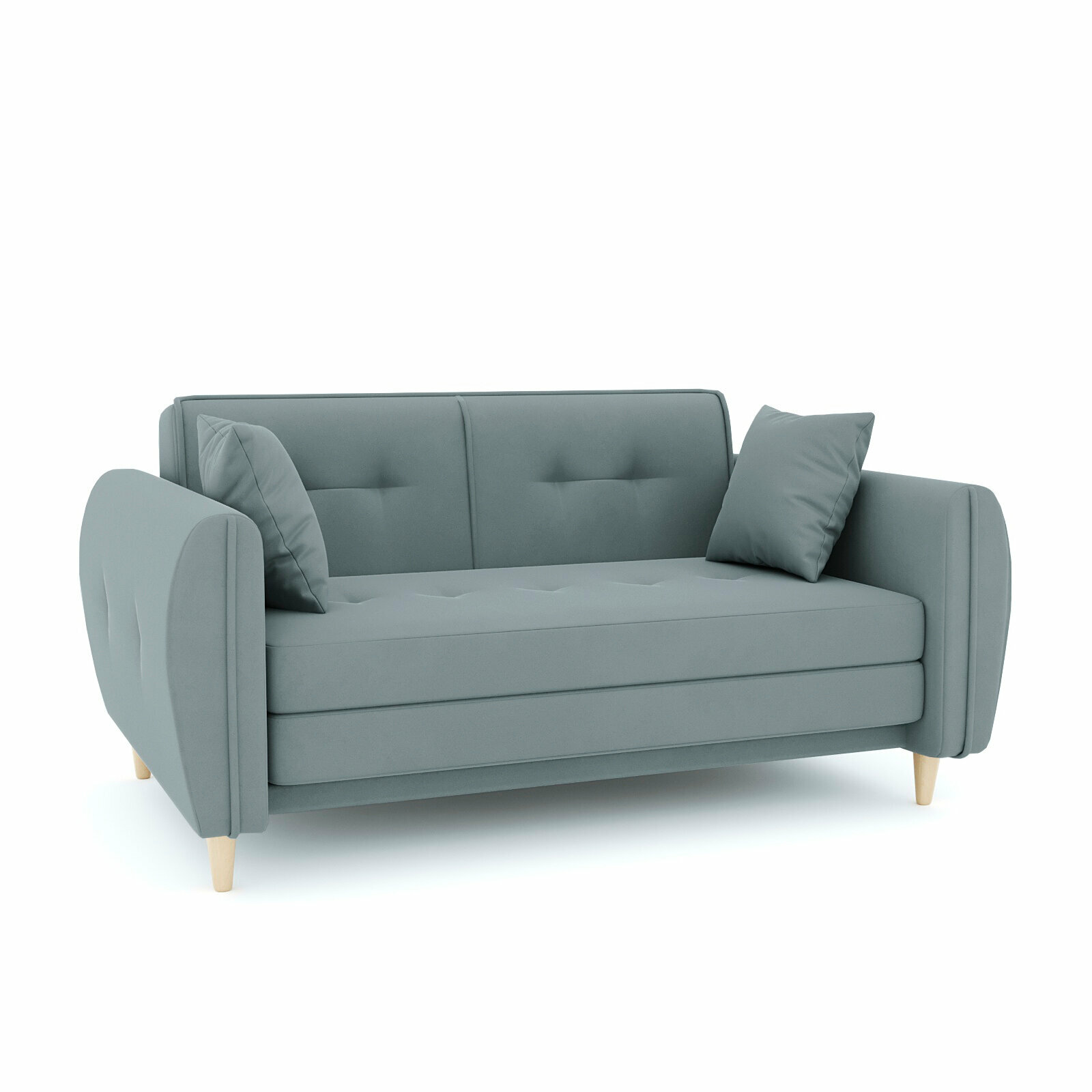 Диван - кровать Анита, чебурашка, 170*80*86, велюр Зара Маус 12