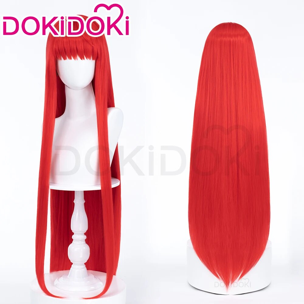 Парик DOKIDOKI Yoshinoo Chidorii красный 80 см