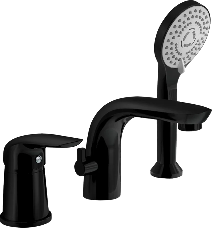 Смеситель на борт ванны Orange M60-333b черный