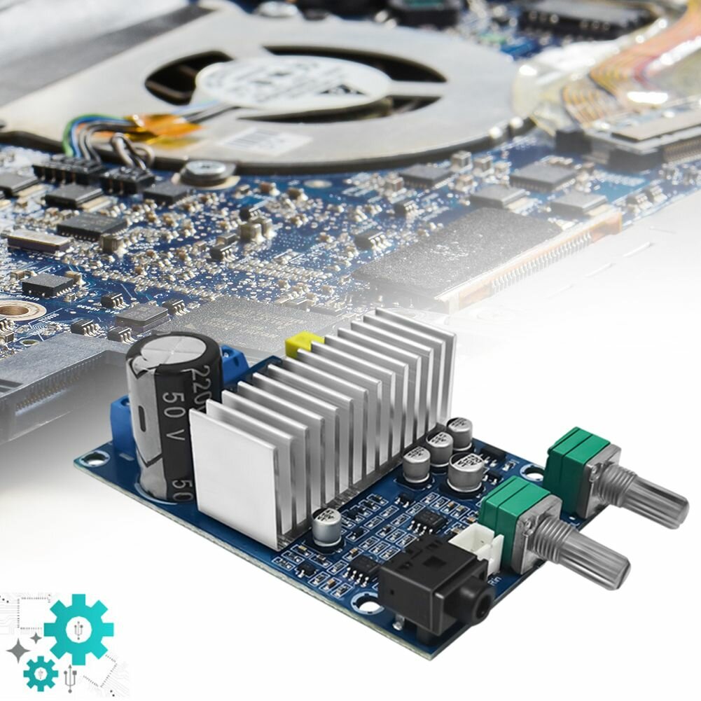 Плата усилителя сабвуфера TPA3116D2 Аудио Усилители 100 Вт Бас DC12-24V