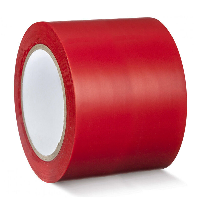 Набор Лента Vell Standart для разметки самоклеящаяся, ПВХ, длина , ширина 100мм х 33м х 0.15 мм, красный {301591} (3 шт)