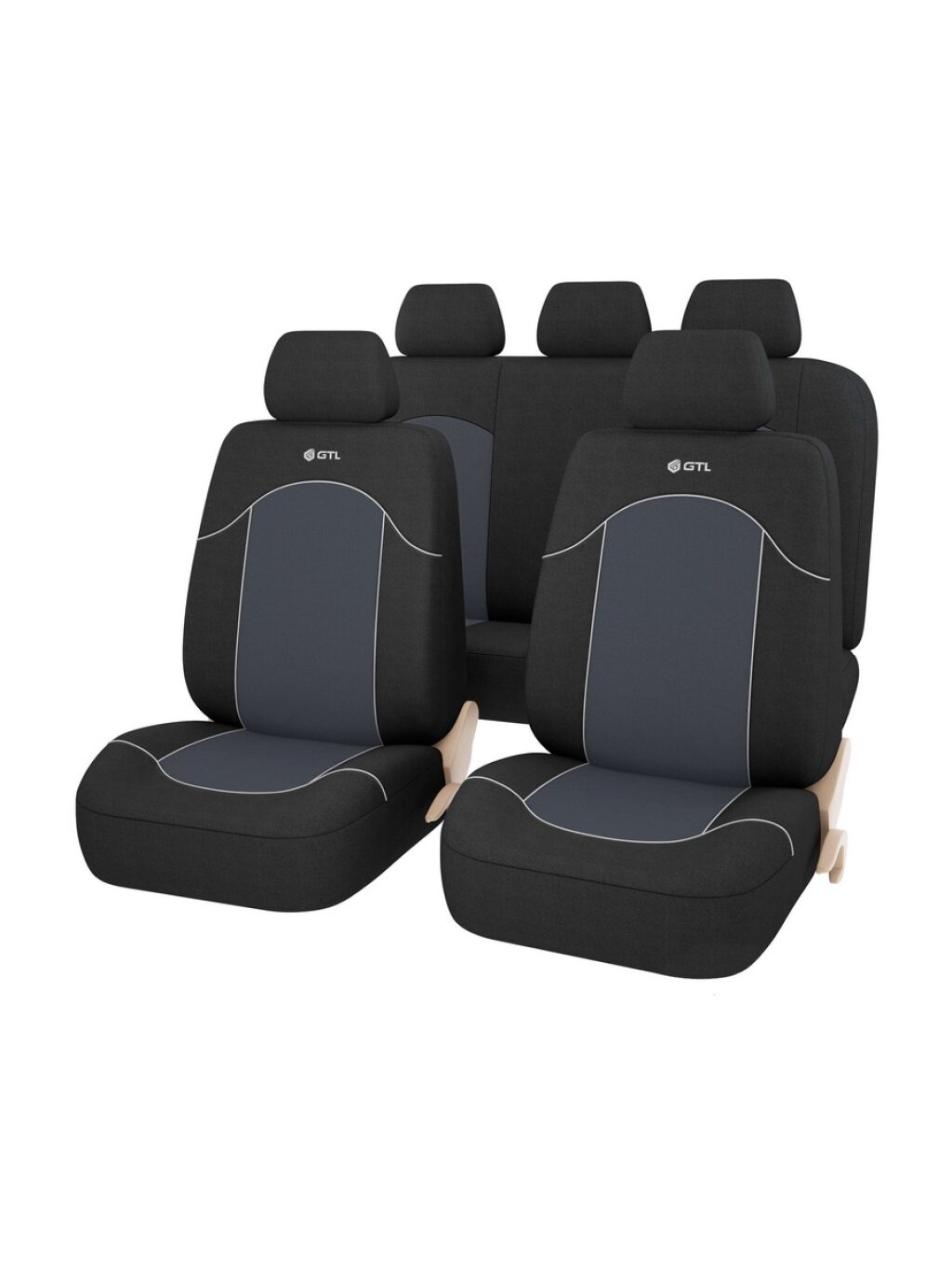 Чехлы автомобильные PSV Fast Полиэстер серый 4 предметов