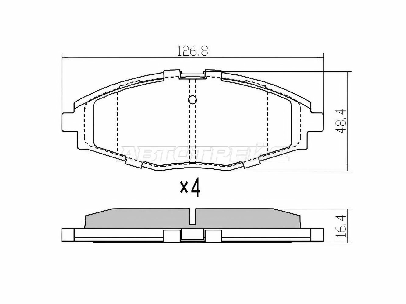 Тормозные колодки передние, для диска 236mm для Шевроле Ланос, Матиз, Спарк, Заз T арт ST96273708 SAT