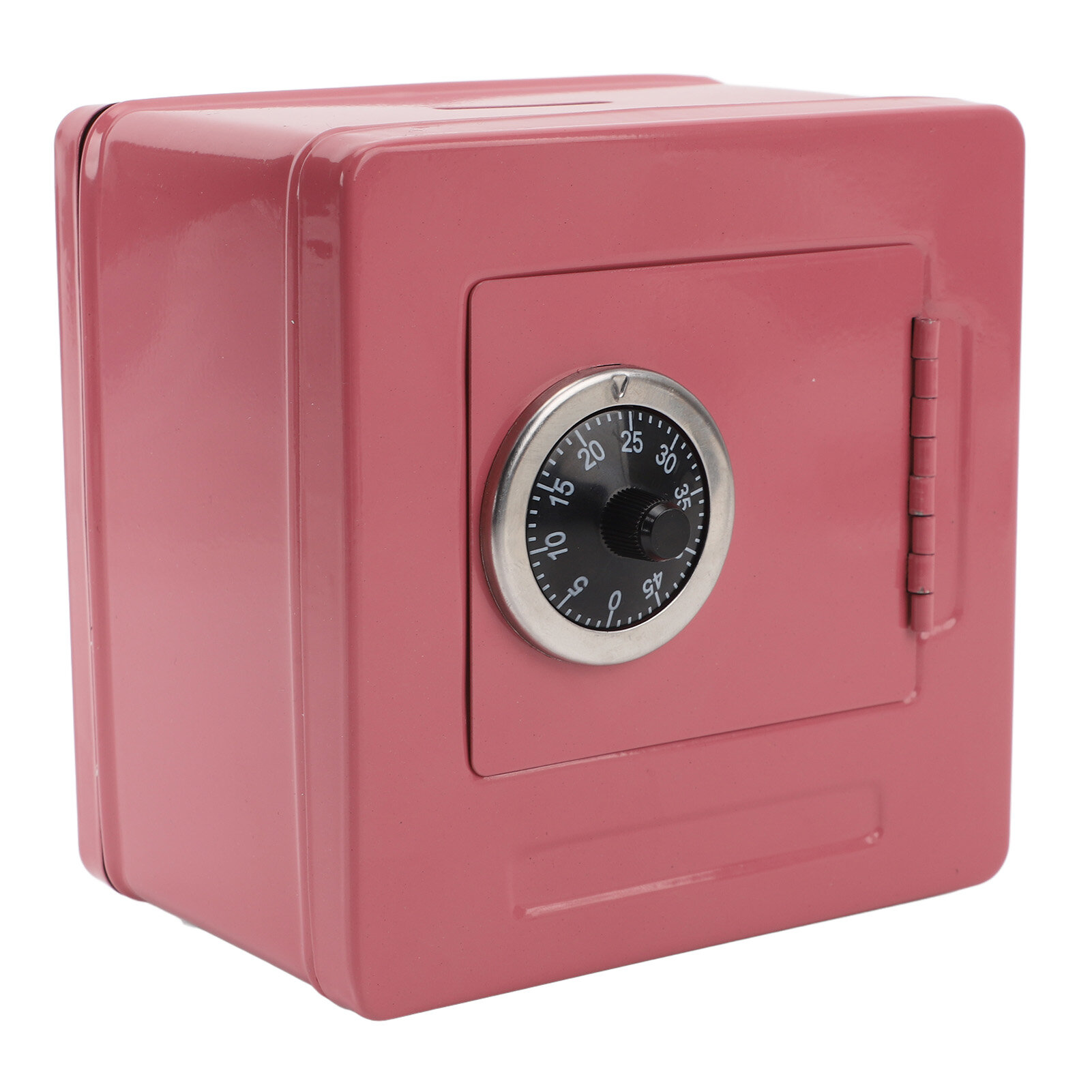 Коробка для пароля Прочная металлическая банка для наличных с паролем Многофункциональная коробка с кодовым замком Вместительная вместительная коробка для хранения денег для чеков, ключей, розового цвета