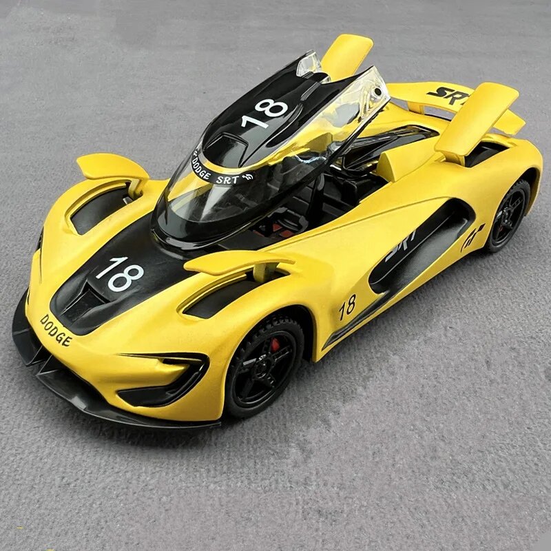 Модель автомобиля Dodge SRT Tomahawk XVGT 1:32, желтый