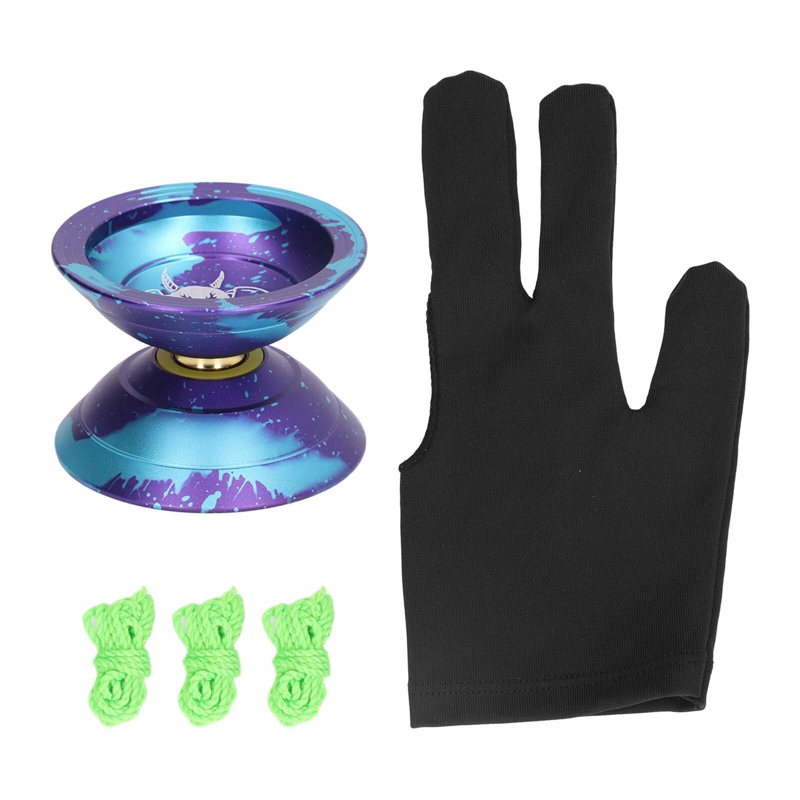 Игрушка йо-йо 2 режима вращения струна трюк декомпрессия неотзывчивый йо-йо подшипник мяч для детей фиолетовый