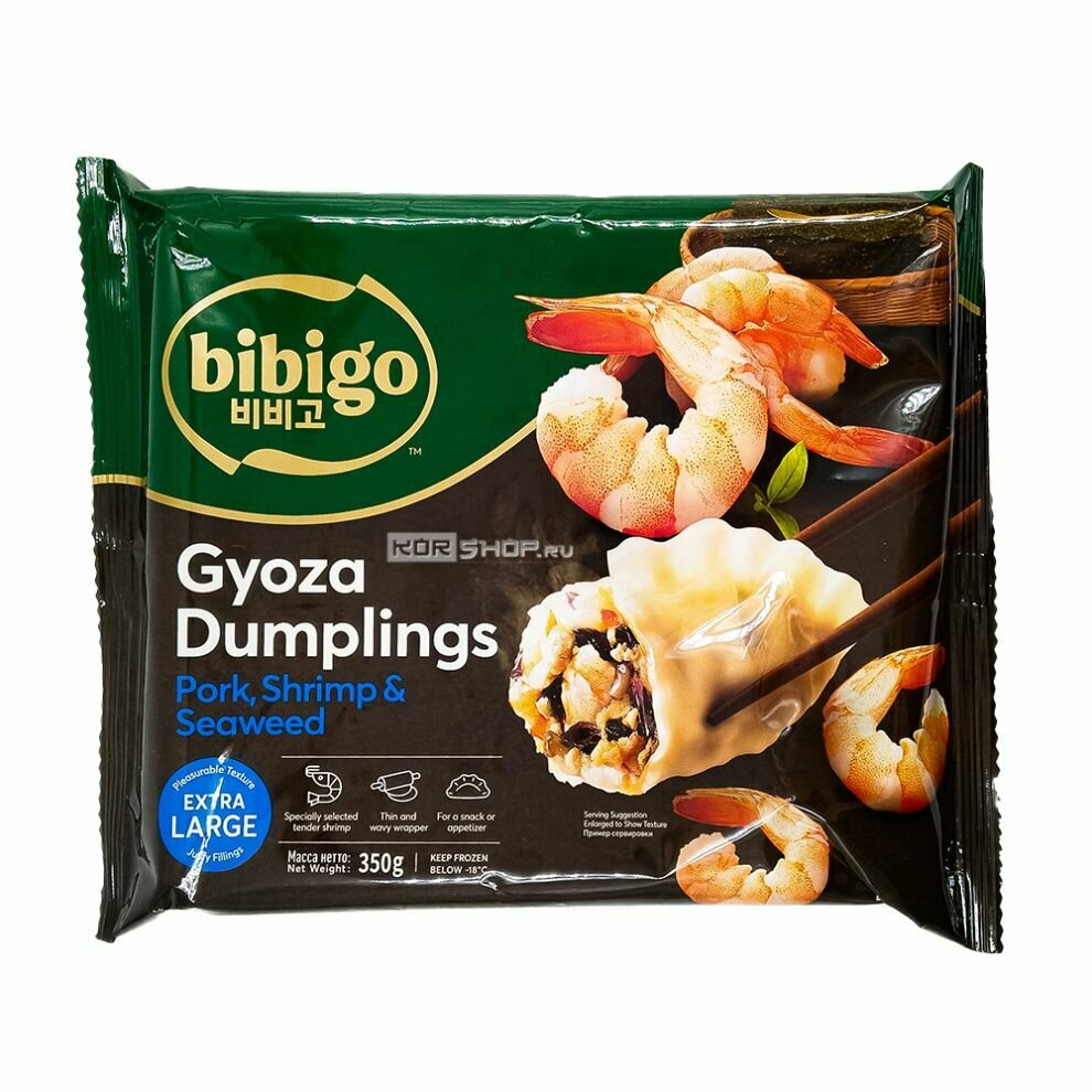 Дамплинги с креветками и морскими водорослями 350 гр.