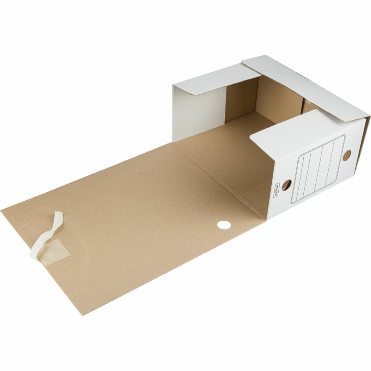 Короб архивный Attache (А4, 250x320мм, 150мм, до 1500л, 2 завязки, гофрокартон) 5шт, 9 уп.