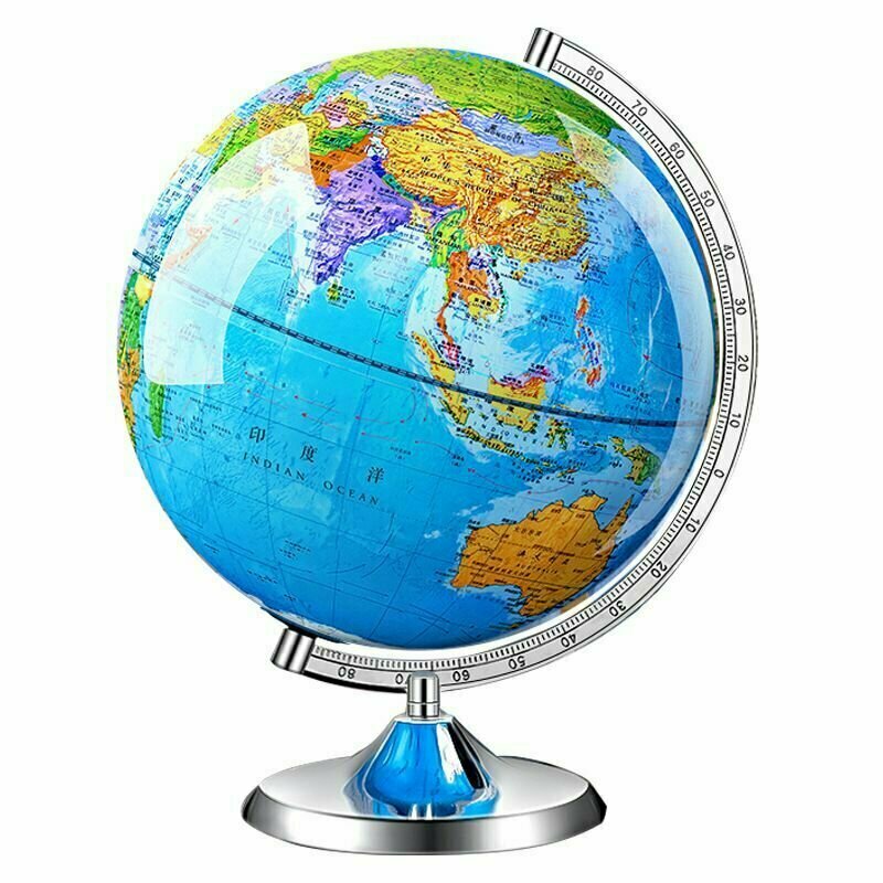 Преподавание использует 3d-мерные, умные светящиеся глобусы