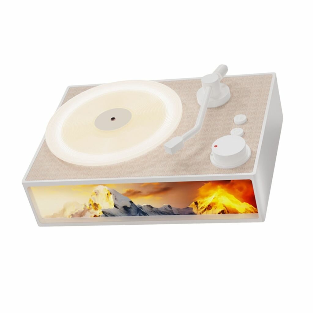 (1 шт.) Виниловый Bluetooth-динамик-белый цвет слоновой кости