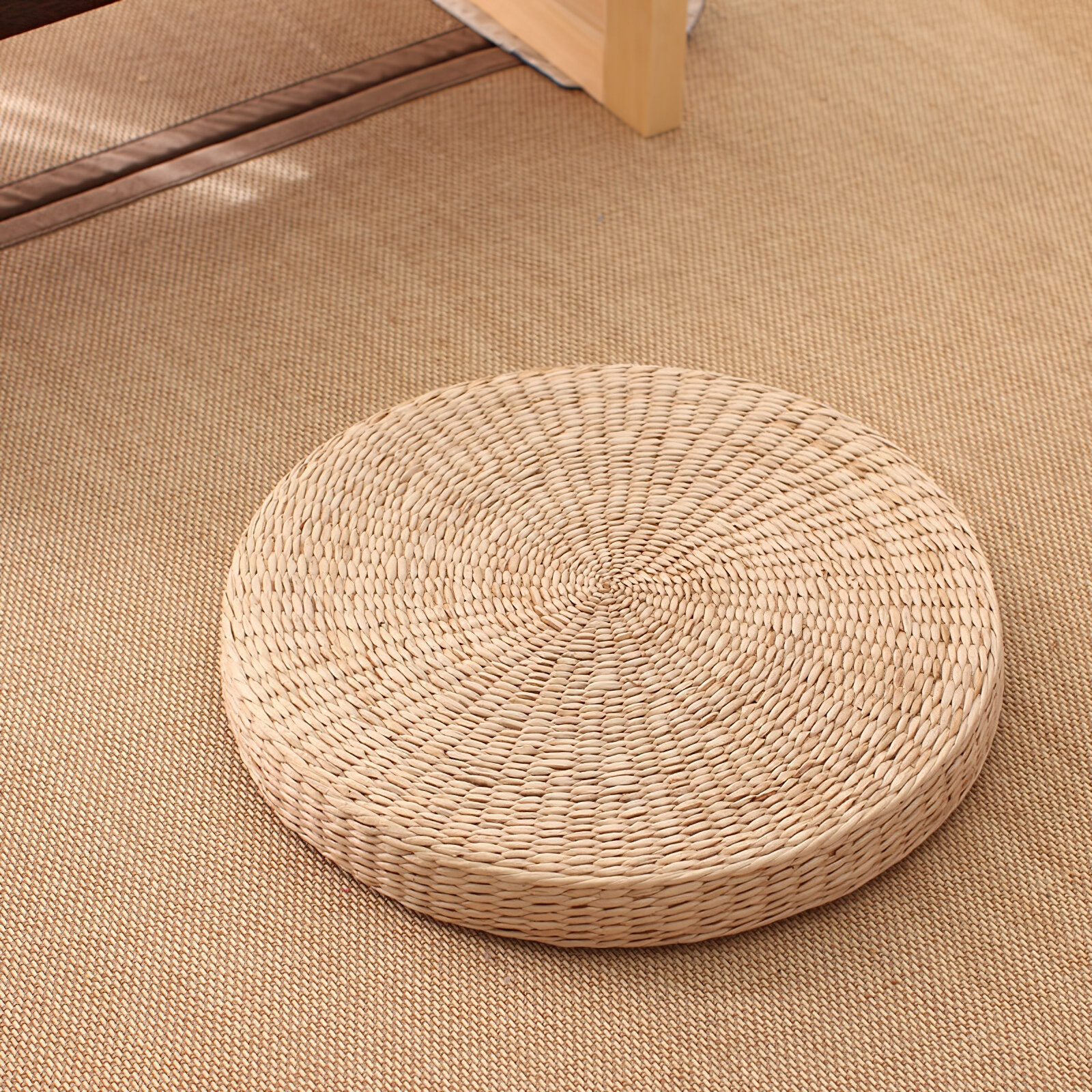 Татами Круглый 40см, Подушка для Медитации и Йоги Ручной Работы