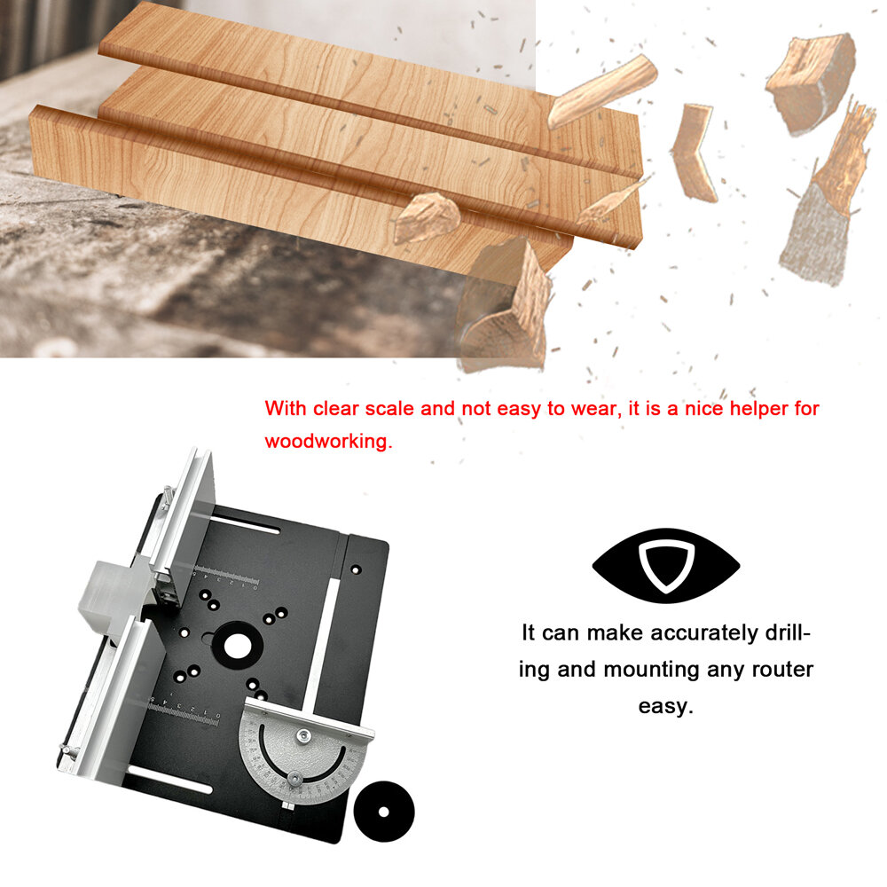 Набор 3 алюминиевых пластин для фрезерного стола