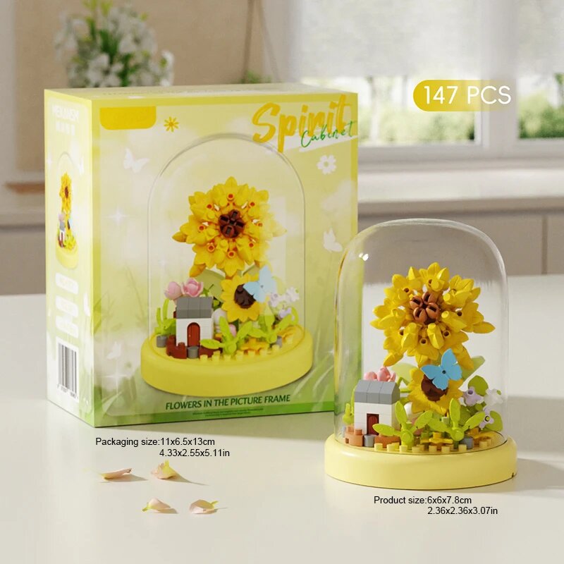 Набор строительных блоков Spirit Garden, Желтый, 147 PCS