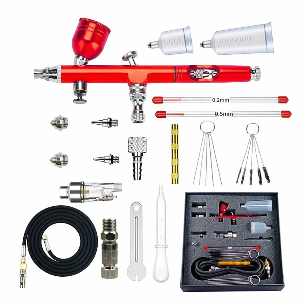 Набор аэрографа двойного действия для покраски
