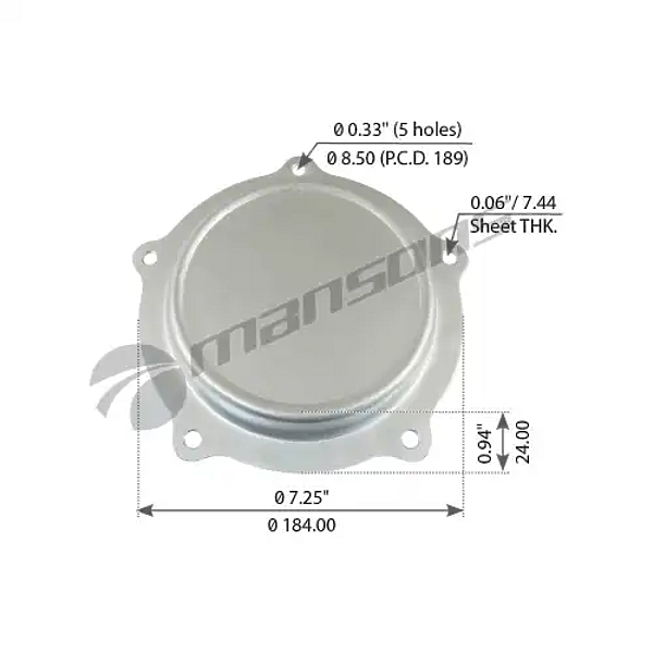 MANSONS 780.014 крышка ступицы
