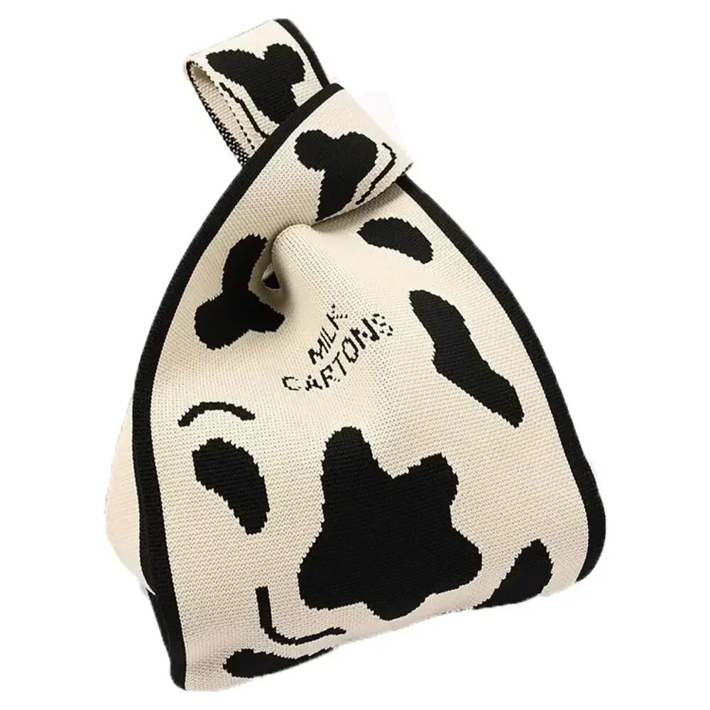 Кошачья вязаная сумка, модная вязаная сумка, ручной работы, сумки для покупок с большим узелом, девочки