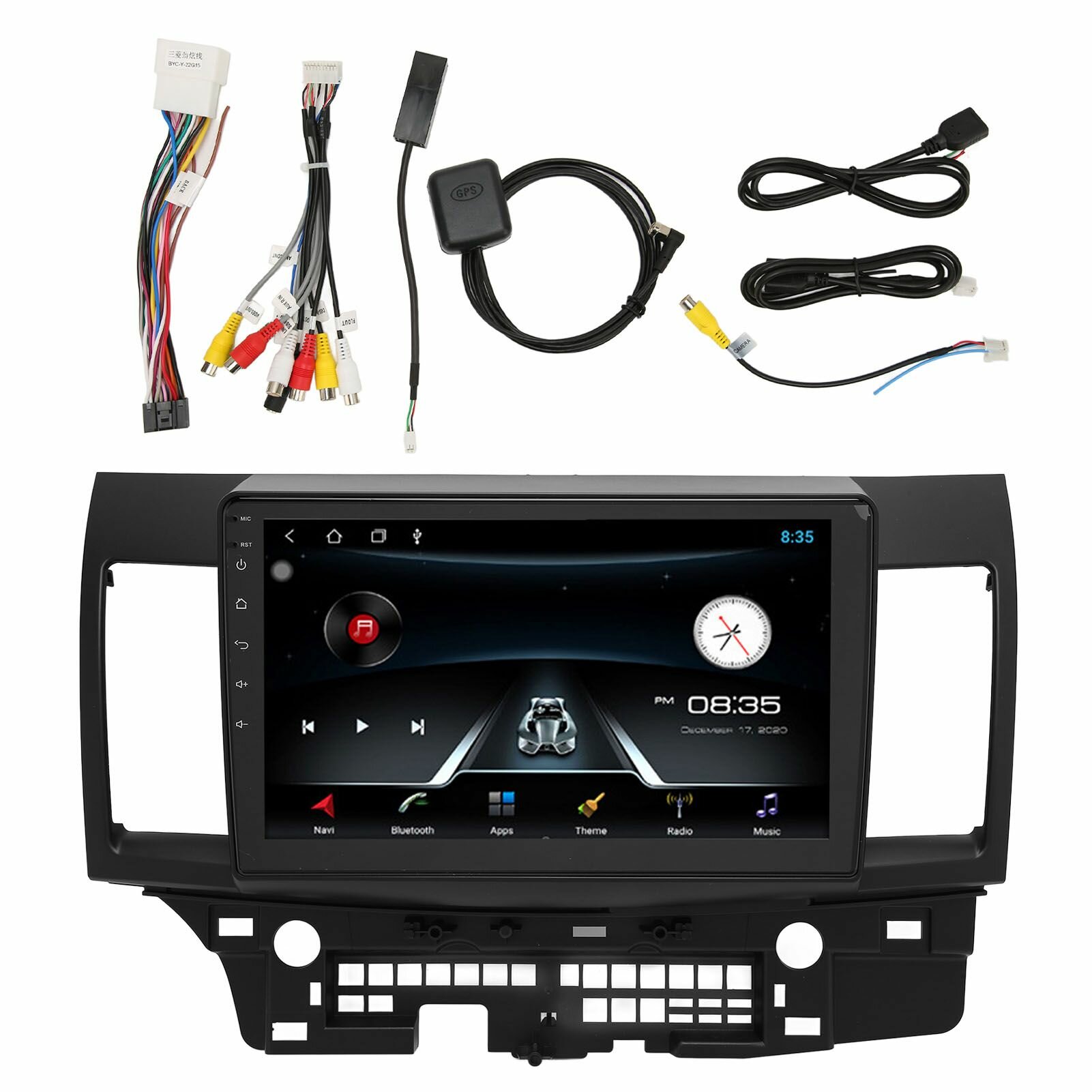 Автомобильная стереосистема с GPS, Double Din, для Mitsubishi