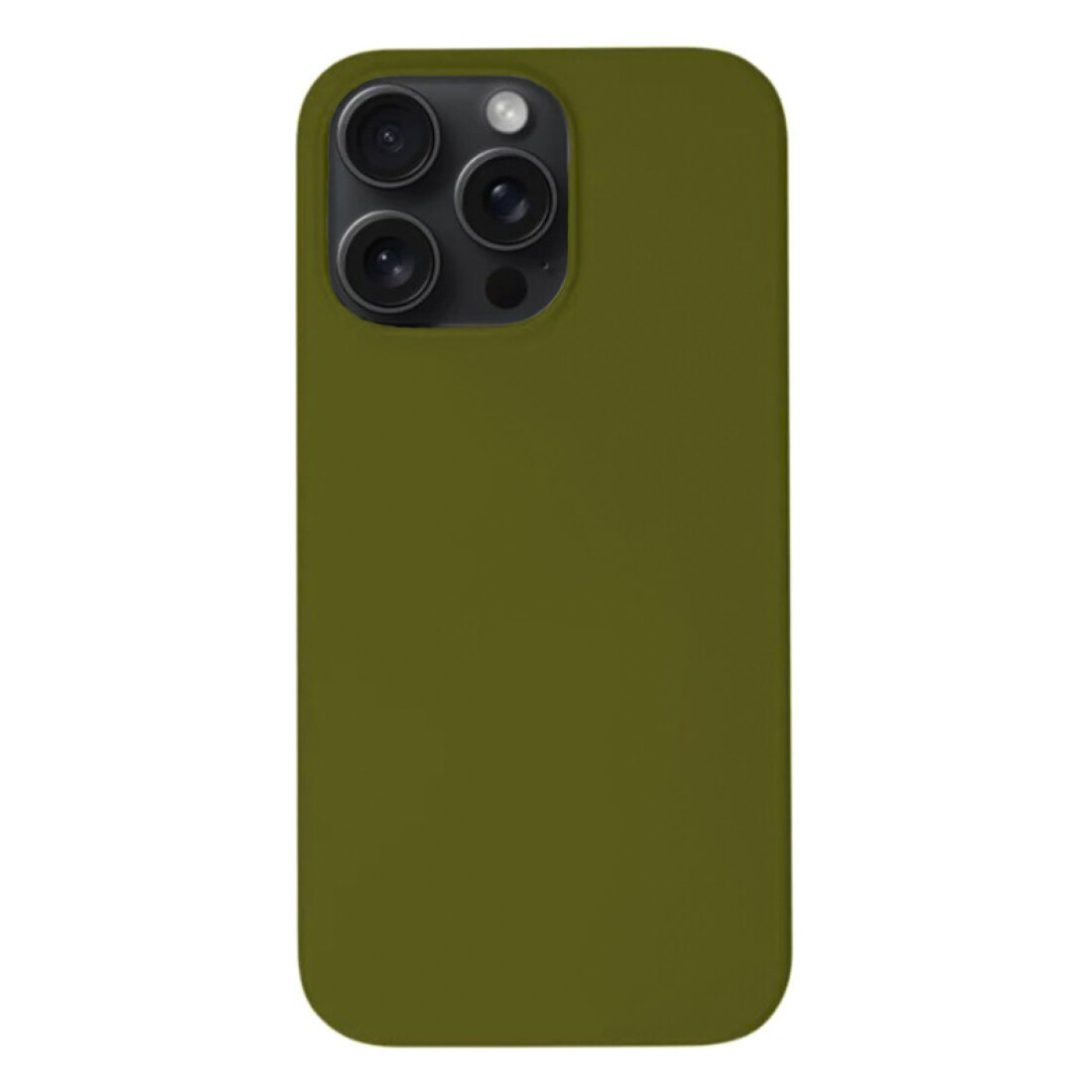 Чехол-накладка для iPhone 14 Pro, Silicon Case, без лого, хаки