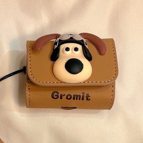 Коробка для наушников AirPods 4 AirPods pro 2 Мультяшный милый щенок-собачка кожаная коробка для наушников