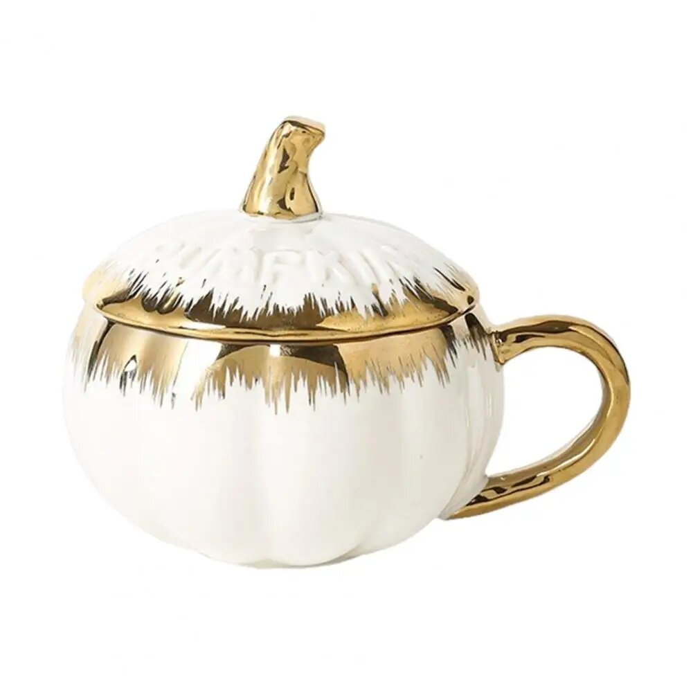 Керамическая кружка с тыквой, White, 300ML
