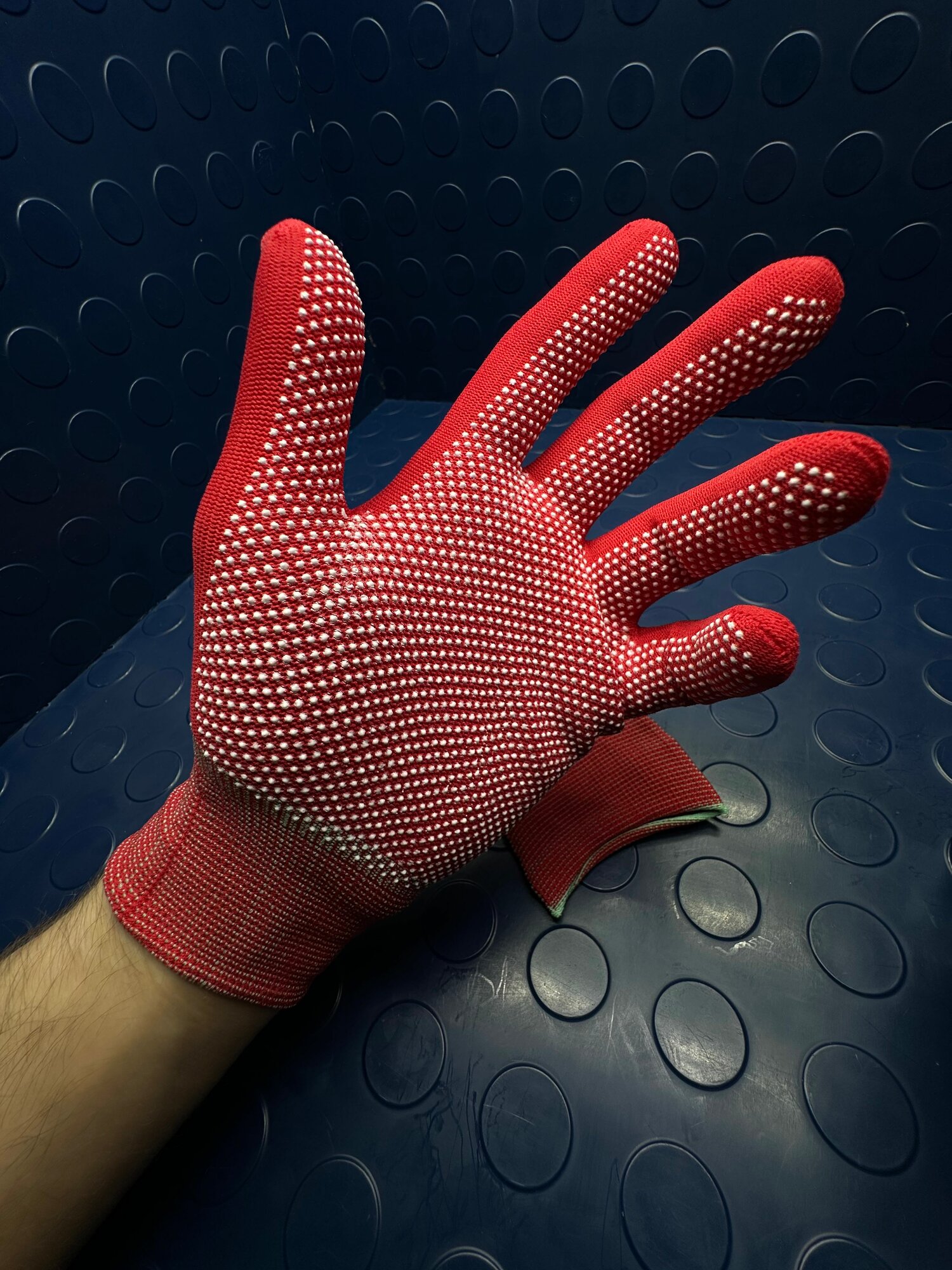 Чёткие перчатки 2 пары, M, красные