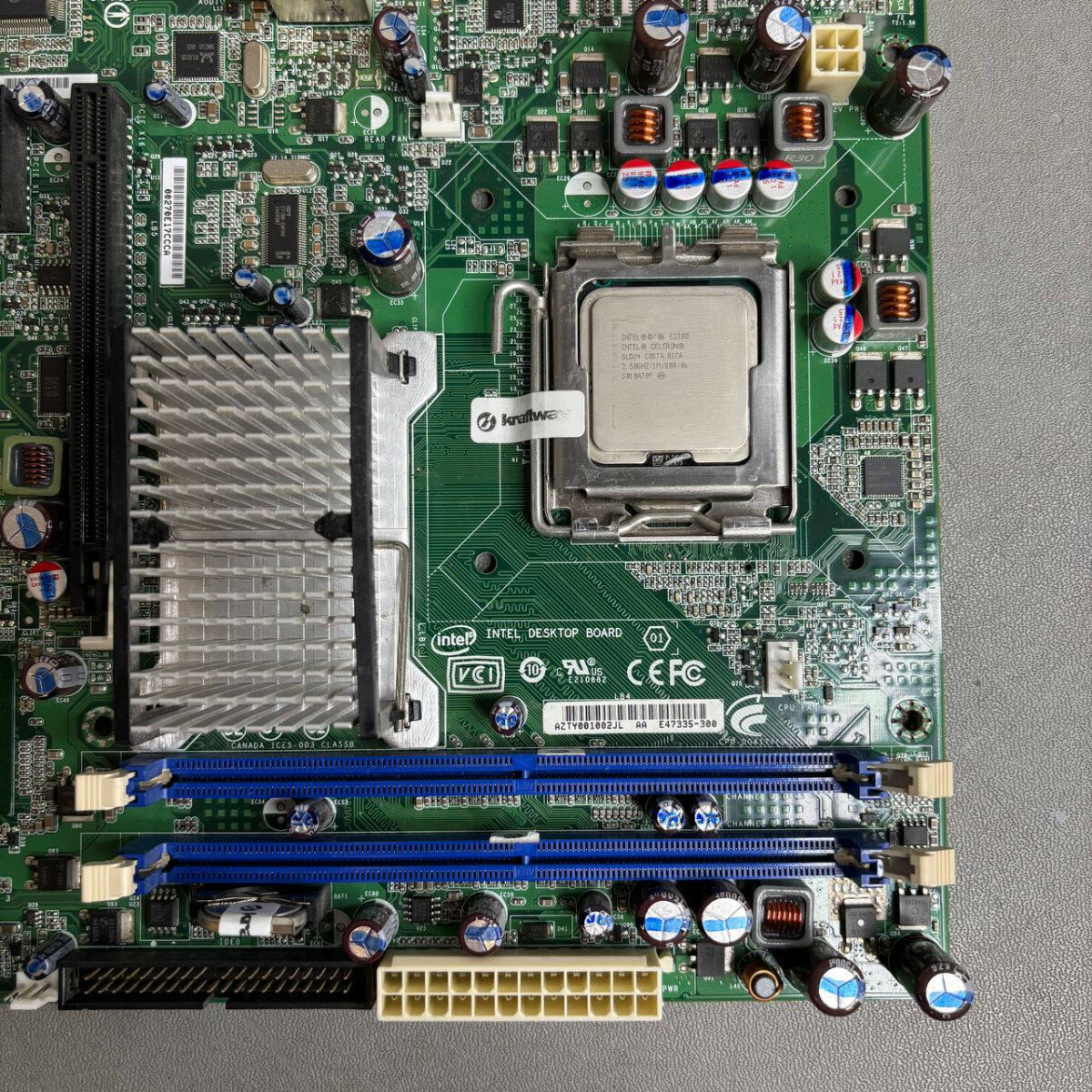 Материнская плата s-775 Intel DG41TY + CPU E8400 + кулер + ОЗУ 2Gb