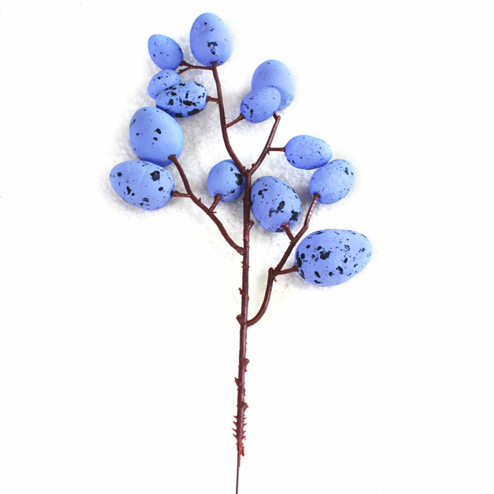 Аксессуар для Пасхи, Пасхальное яйцо с искусственной веткой дерева, украшенное разноцветными птичьими яйцами из пенопласта, своими руками