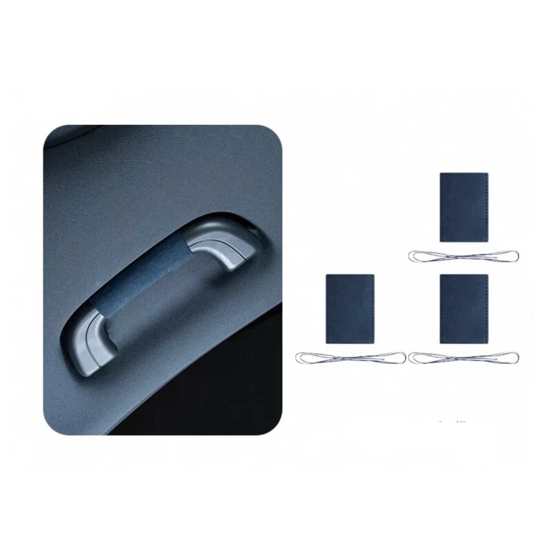 Для Geely Galaxy Starship 7 EM-i 2024 2025 автомобильный подлокотник на крышу, ручка, перчатки, защита, замша, алькантара, автомобильные аксессуары 6406