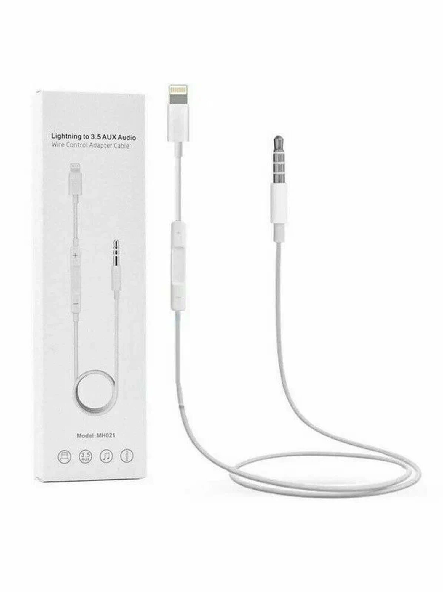 Аудио кабель MH021 с контроллером микрофона для iPhone и iPad