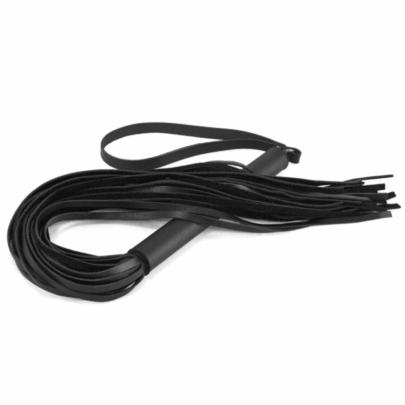 Плеть Sitabella Классика, гибкая, натуральная кожа, черная, длина 58 см