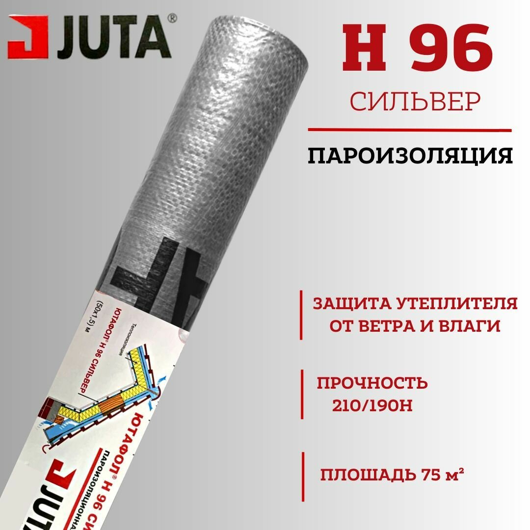 Пароизоляция Ютафол H 96 для кровли, стен, потолка