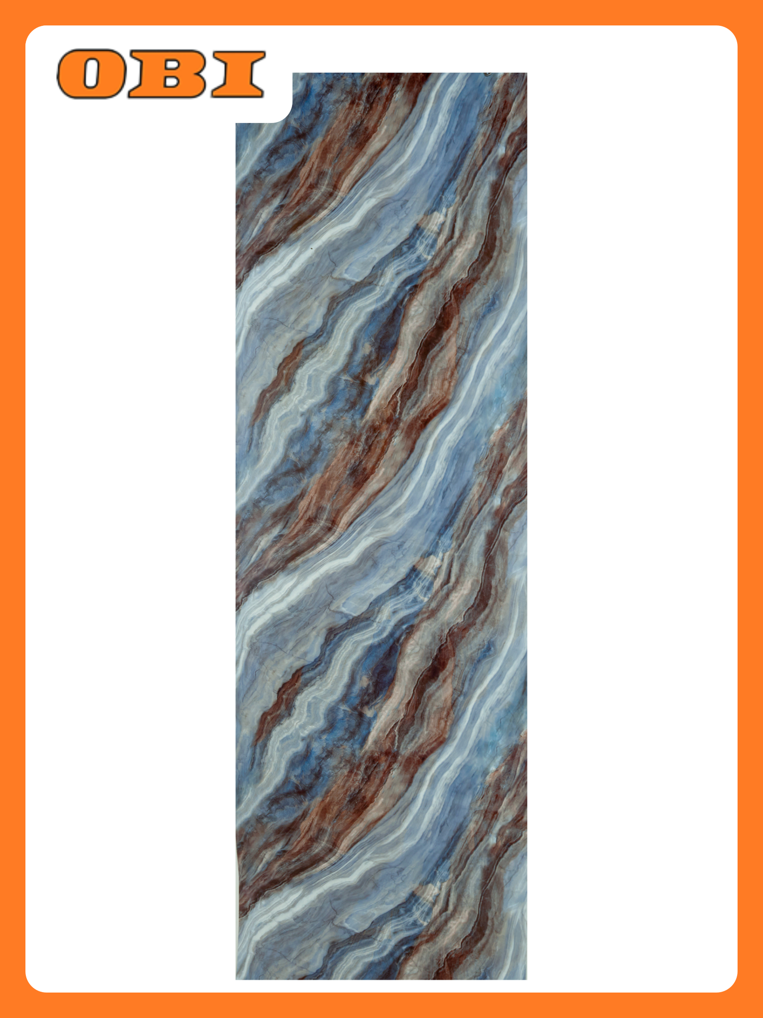 Самоклеящаяся ПВХ плитка рулон LAKO DECOR "Мрамор Алтея" толщина 2мм 1,8м² 60х300 см