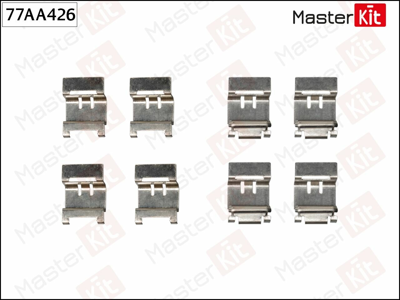 Комплект установочный тормозных колодок Toyota Corolla E18ZRE1Auris E18 12- MasterKit 77AA426
