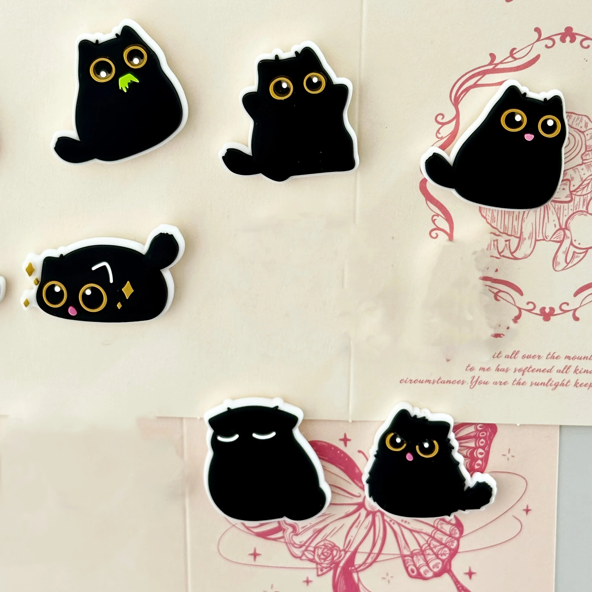 Набор Из 6 Забавных Магнитов На Холодильник В Виде Кошек И Животных, Необычные Милые Магнитные Украшения Для Кухни, Школы